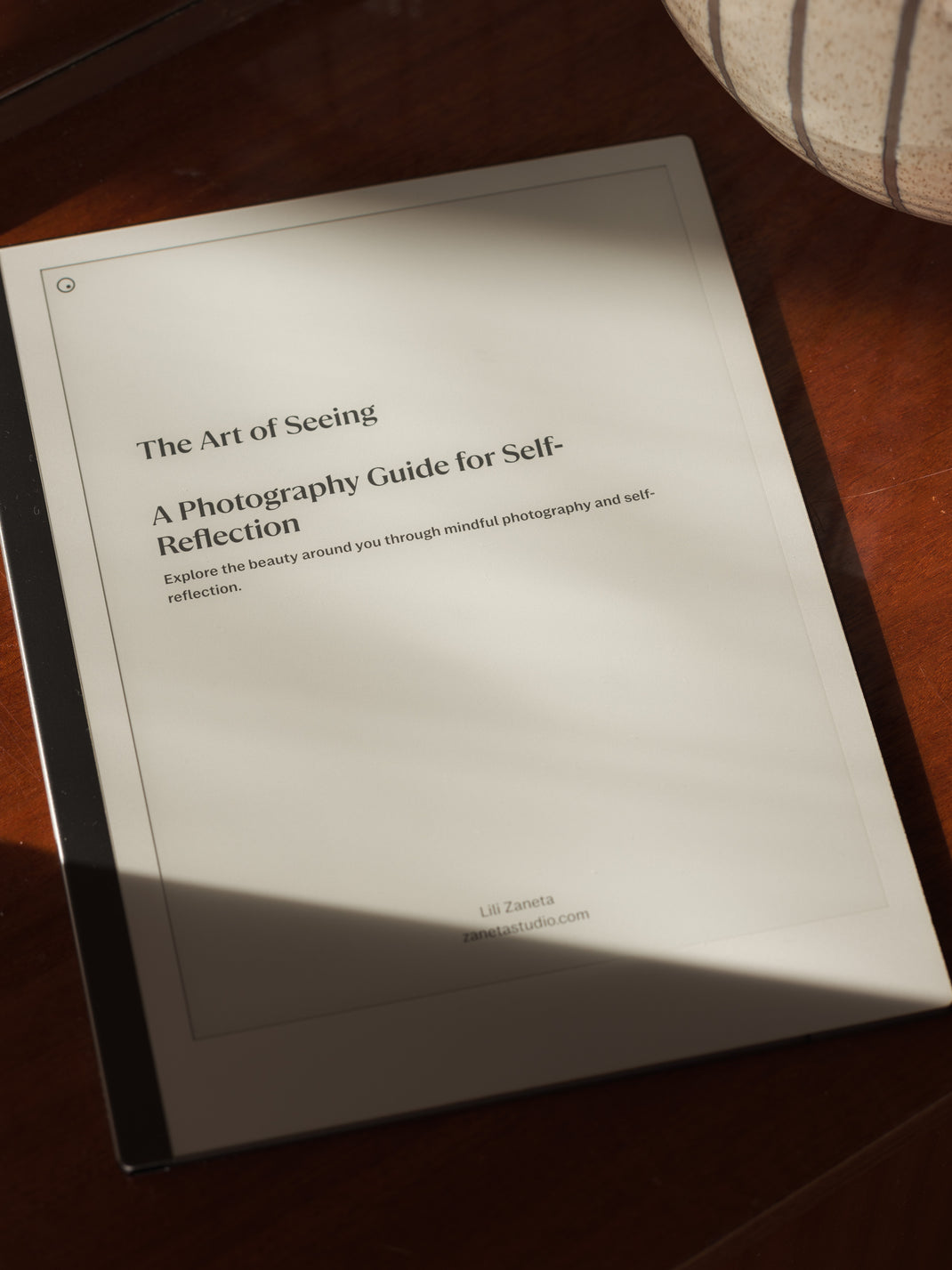 The Art of Seeing: Free Photography Guide for Self-Reflection – Zaneta ...